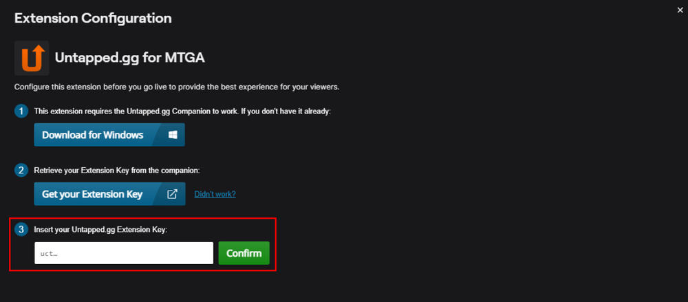 How to set up the Untapped Twitch Extension